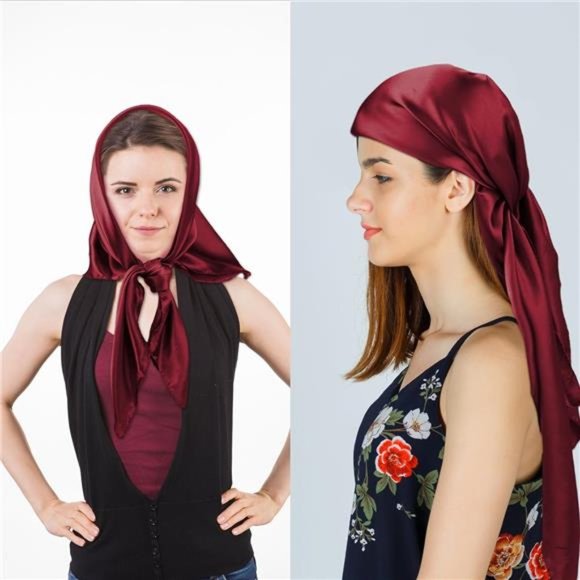 Other | Bewudy 35 Large Square Satin Head Scarf Silk Scarf For Women ...